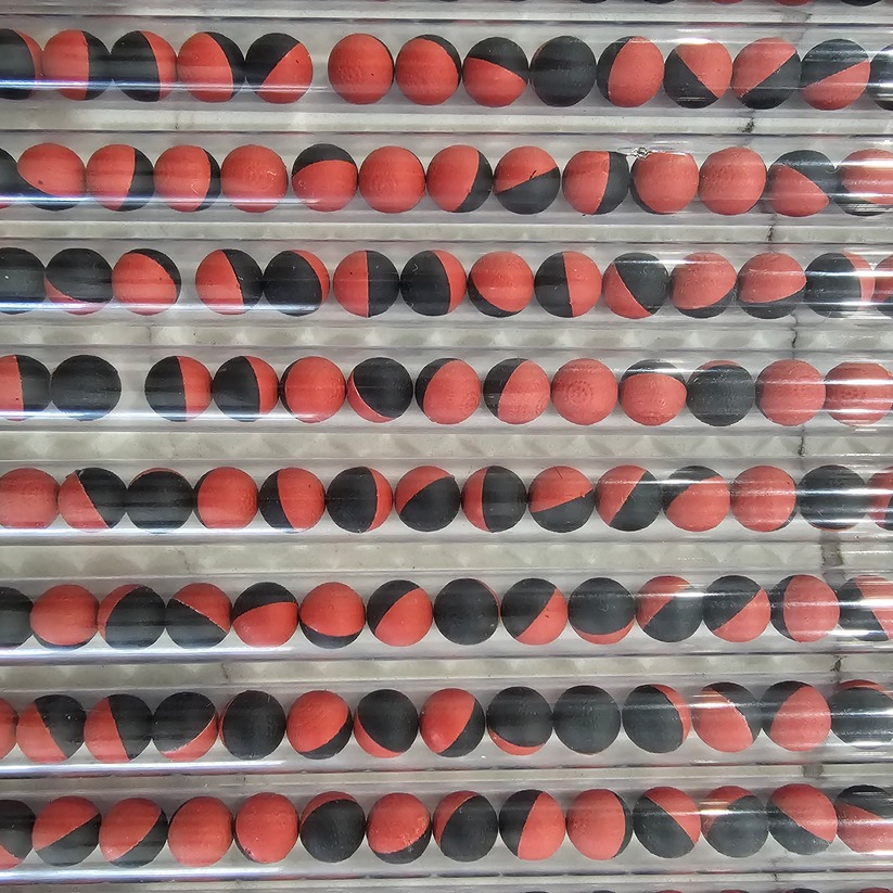 500 x 43 CAL PEPPER BALLS LESS LETHAL PEPPER FILLED BALL Black-Red ...